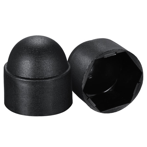 Plastic Dome Bolt Nut Protection Cap M16 / 24mm Hex Screw Cover Black ...