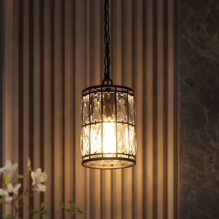 Cirstal Modern Crystal 1-Light Pendant Kitchen Island Light for Dining ...