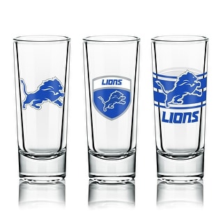NFL Shot Glasses 6 Pack Set, Various Designs - Detroit Lions - Bed Bath ...