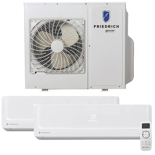 Friedrich Floating Air Pro Mini Split Air Conditioner and 2 Indoor ...