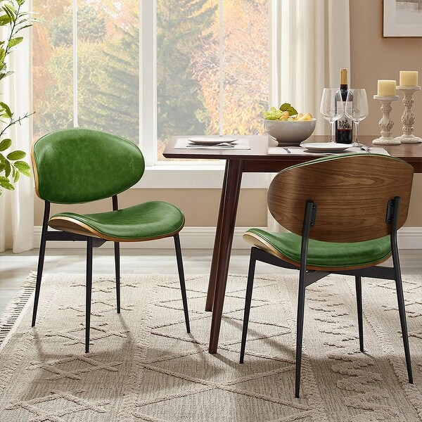 Art Leon Mid century Modern Dining Chairs Set of 2 On Sale Bed Bath Beyond 29548676