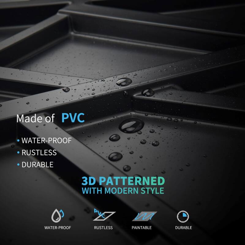 Art3d 3D Wall Panels PVC Crossing Lines Design (32 Sq.Ft) - Overstock ...