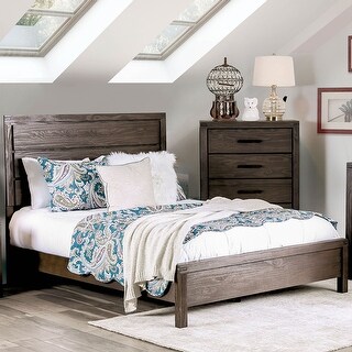 Soren Cal.King Bed in Wire-Brushed Rustic Brown - Bed Bath & Beyond ...