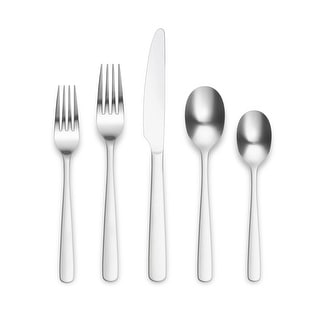 Ornative Aabbye 18/0 Stainless Steel 20 Pieces Flatware Set - 10.63" H ...