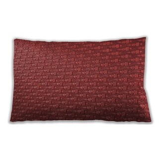 Ahgly Company Patterned Indoor-Outdoor Chilli Pepper Red Lumbar Throw ...