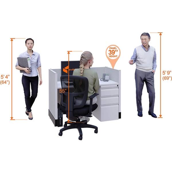 Small Cubicles 39H 6pack Cluster Powered - Bed Bath & Beyond - 29211290