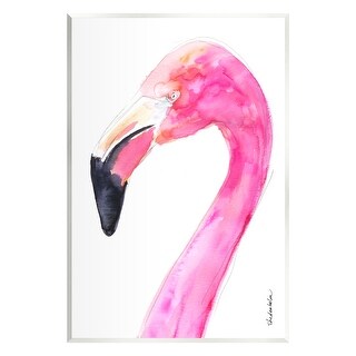 Stupell Simple Flamingo Bird Wall Plaque Art Design by Kendra ...