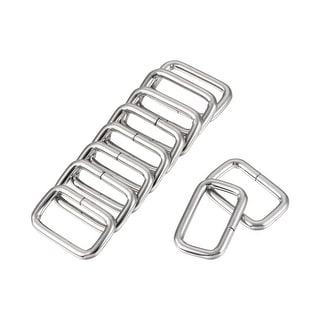 Metal Rectangle Ring Buckles 13x7mm for Bags Belts DIY 50pcs - Bed Bath ...