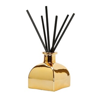 Square Gold Reed Diffuser, "Iris & Rose" Scent - Bed Bath & Beyond ...