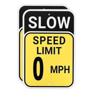 Speed Limit MPH Sign Aluminum Weather Resistant Traffic Sign - 12" x 8 ...
