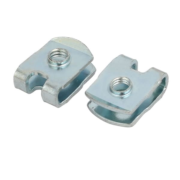 Fit M4 Screw 65Mn Spring Steel U Clip Nut 15mm x 11.5mm 24pcs - Silver ...