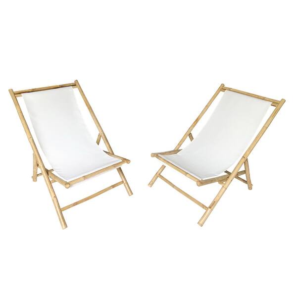 Sakami Folding Bamboo Sling Chairs (Set of 2) by Havenside Home - Bed ...