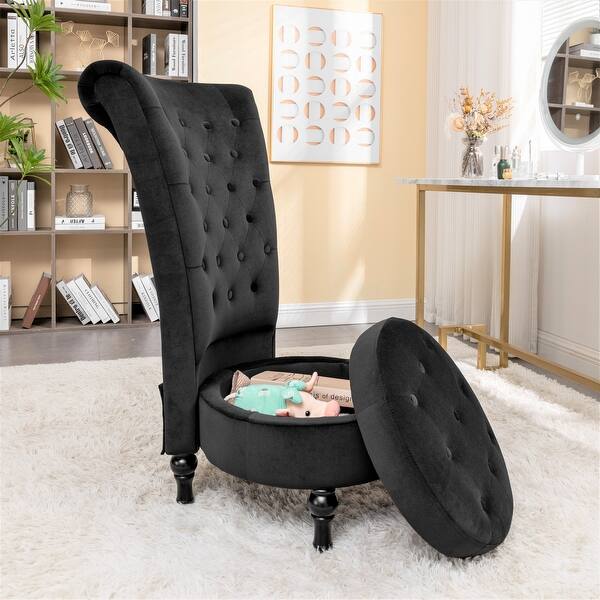 Gosser 20" Wide Velvet High Back Vanity Chair - Bed Bath & Beyond ...