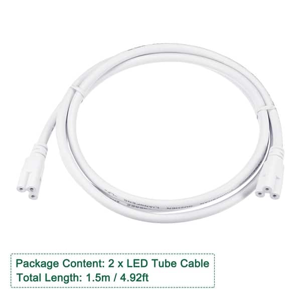 T5 T8 LED Tube Connector Cable Male to Male Double End Extension Cord ...