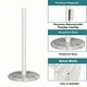 Creative Home White Marble Paper Towel Holder with White Metal Pole ...