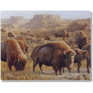 Buffalo Herd 3mm Heat Tolerant Tempered Glass Cutting Board 10” x 8 ...