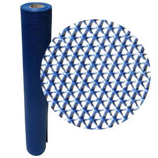 Rubber-Cal "S-Grip" PVC Runner - 3/16 in x 4 ft x 50 ft - Blue - Big ...