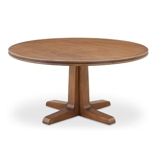 NADAAL STUDIOS Ursa, Round Wooden Dining Table, Brown - Bed Bath & Beyond - 41421426