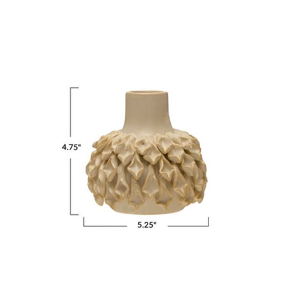 Handmade Stoneware Formed Vase - Bed Bath & Beyond - 37500910