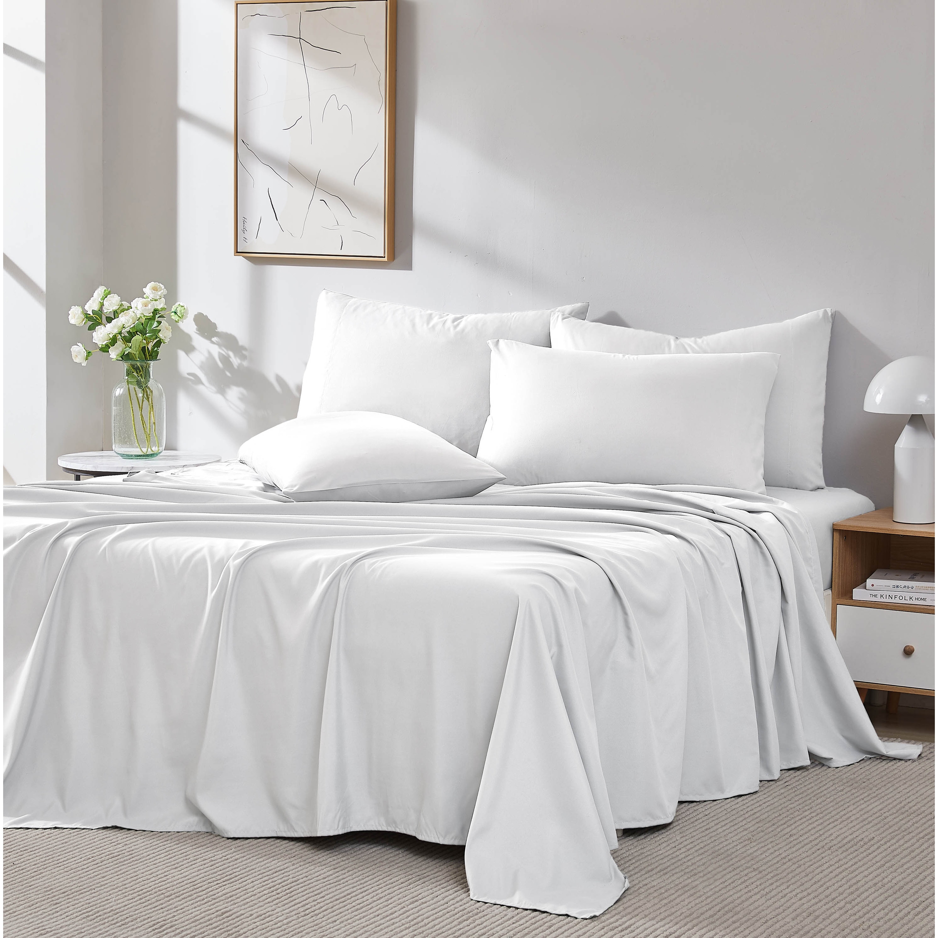 white sheets flat