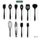 Elyon 10 Piece Silicone Kitchen Cooking Utensils Set - 10 Piece - Bed ...