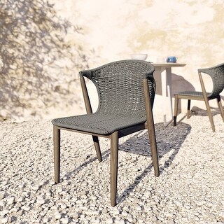 Embras Stacking Outdoor Dining Chair Set of 2 - Bed Bath & Beyond - 34147500