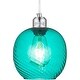 Modern teal glass pendant light blue globe glass pendant lighting for ...
