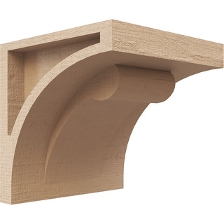 Series 1 Wide Viola Rough Cedar Woodgrain TimberThane Corbel, Primed ...