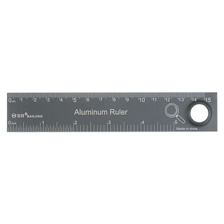 Straight Ruler Inch Metric English Magnifier Measuring Tool - Bed Bath ...