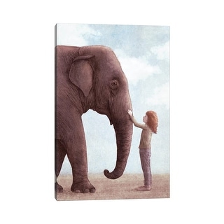 iCanvas "One Amazing Elephant II" by Eric Fan Canvas Print - Bed Bath ...