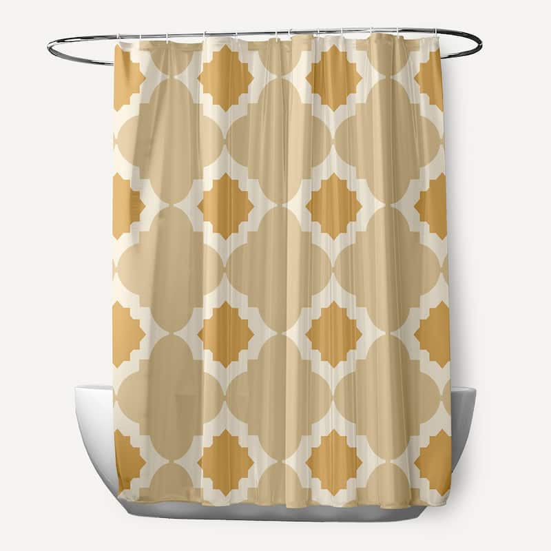 Medina Geometric Print Shower Curtain (71 x 74) - On Sale - Overstock ...