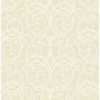 Seabrook Designs Silverton Scroll Unpasted Wallpaper - Bed Bath ...