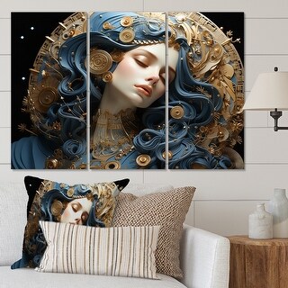 Designart "Christianity Saintly Halo" Spiritual Wall Decor Set - Bed ...