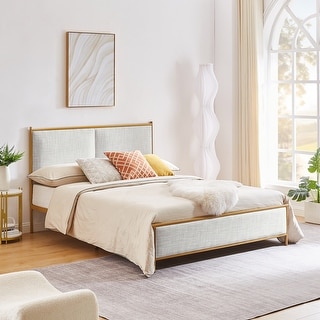 King Size Platform Bed, Classic Steamed Bread Shaped Headboard - Bed ...