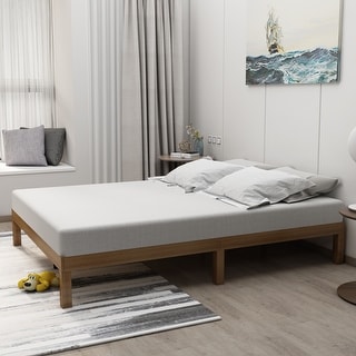 Natural Queen Flat Platform Bed Frame - Bed Bath & Beyond - 37290532