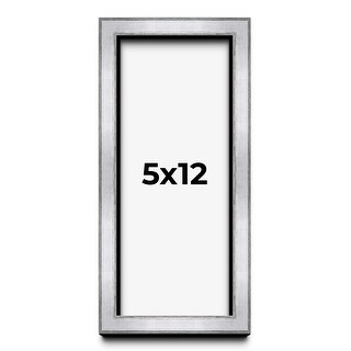 5x12 IN Shadow Box Frame Silver | 1.375 Inches Deep Real Wood - Bed ...