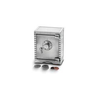 Curata Pewter-Tone Finish Metal Vault Bank with Combination Lock - Bed ...