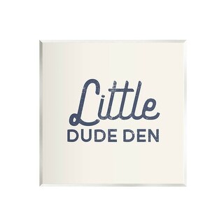 Stupell Little Dude Den Sign Wall Plaque Art, Design by Lil' Rue - Bed ...