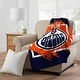 NHL Edmonton Oilers Dimensional Micro Raschel Throw Blanket - Bed Bath ...