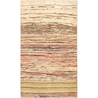 Oriental Gabbeh Kashkoli Area Rug Wool Hand-knotted Modern Carpet - 2'4 ...