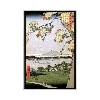 iCanvas "Sumidagawa Suijin no mori Massaki (Suijin Shrine and Massaki ...