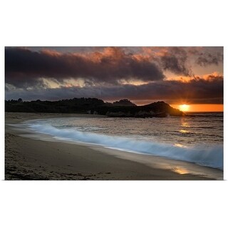 Sunset at Monastery Beach, Carmel, California, USA - Multi - Bed Bath ...