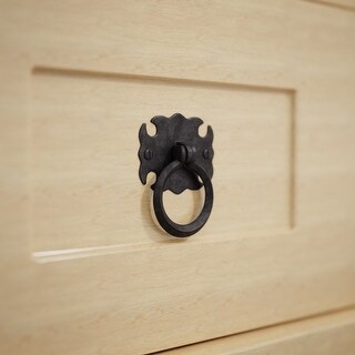 Cabinet Pulls 2-3/4" Black Wrought Iron Swing Handle Drawer Pulls with ...