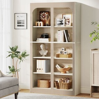 70.8 Inches Tall Bookcase Bookshelf for Living Room Office - Bed Bath ...