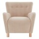 SAFAVIEH Couture Carey Faux Shearling Accent Chair. - 31 IN W x 27 IN D ...