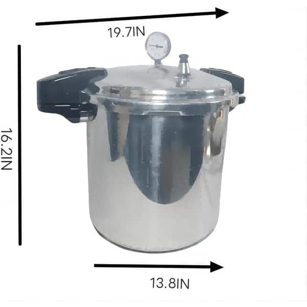 Aluminum Pressure Cooker 23-Quart Induction Compatible Aluminum ...