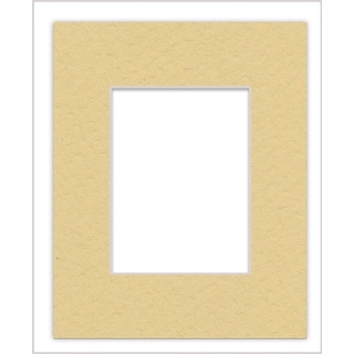 8x10 Mat for 11x14 Frame - Precut Mat Board Acid-Free Marzipan Beige ...