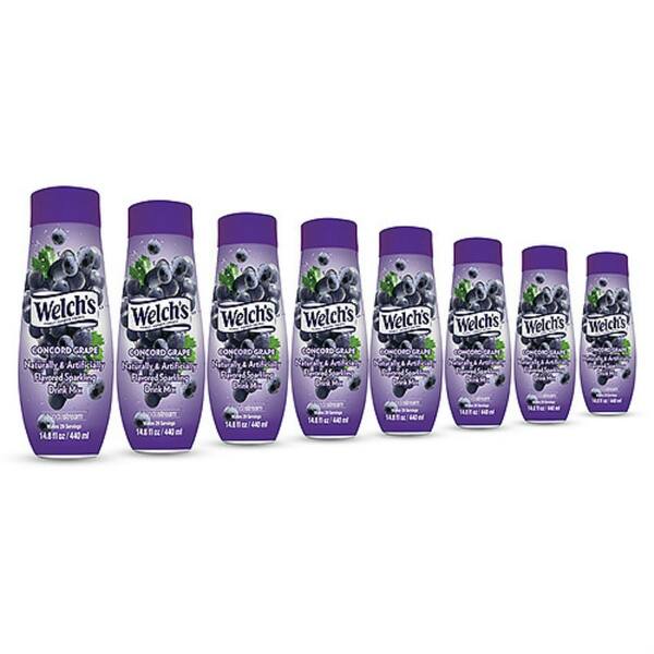 SodaStream Welch's Concord Grape (8 Pack) Soda Mix Welchs Sparkling ...