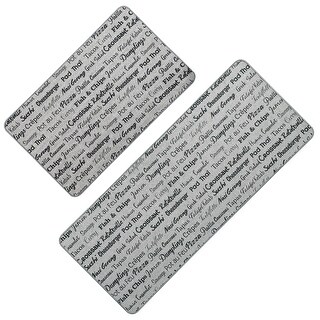 Writings Printed Kitchen Mats - Kitchen Words Design - Stylish ...