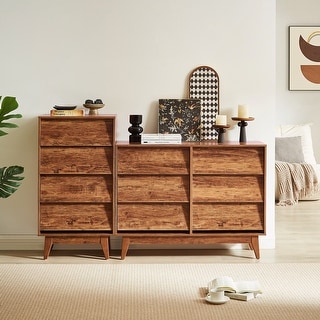 6 Drawer Double Dresser Features Vintage-style and Bevel Design - Bed ...